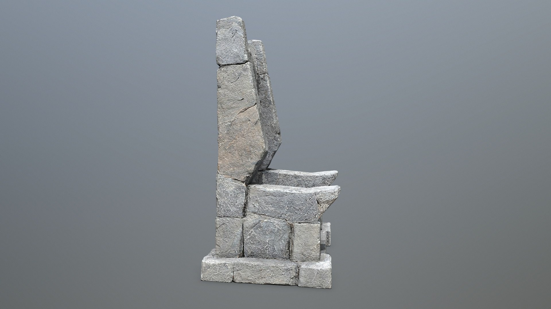 3D Stone Throne Model - TurboSquid 2273354