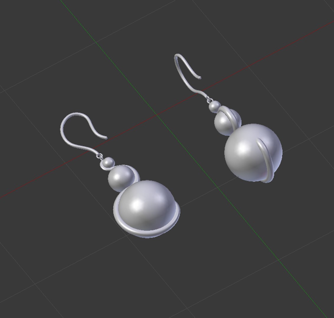 3D Earring Model - TurboSquid 1285780