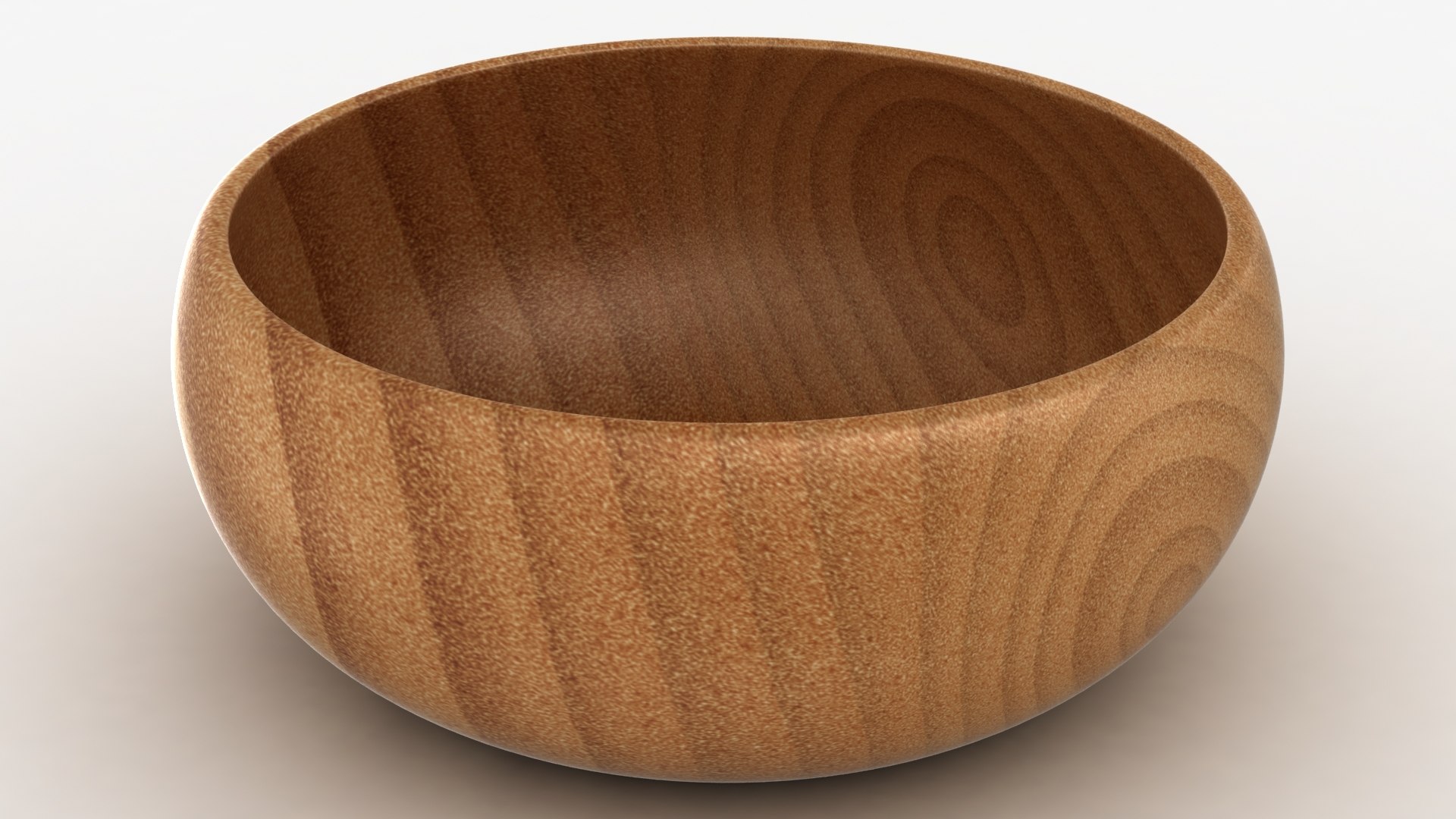 3D Realistic Wooden Bowl 02 Model - TurboSquid 1591675
