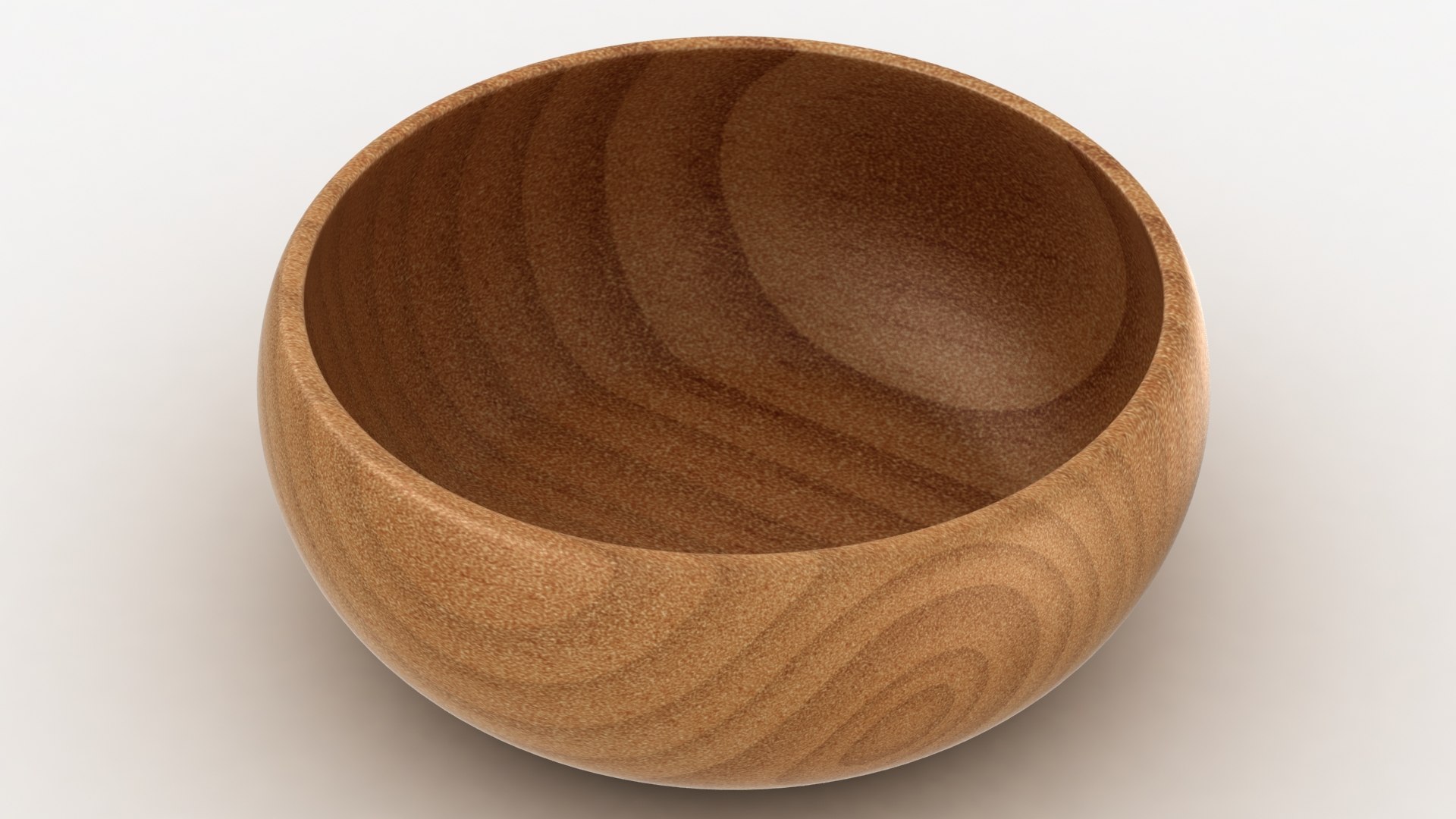 3D Realistic Wooden Bowl 02 Model - TurboSquid 1591675