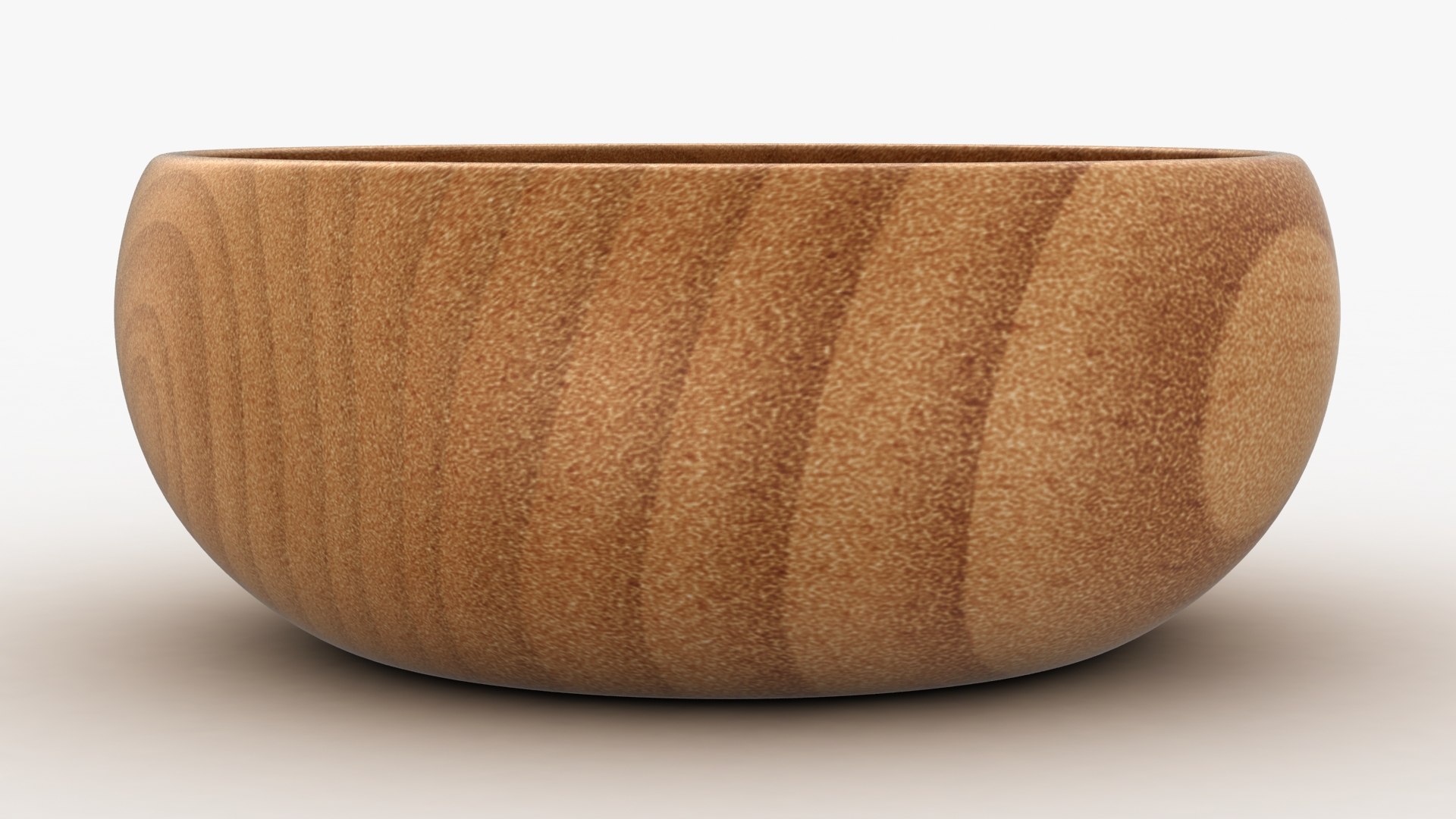 3D Realistic Wooden Bowl 02 Model - TurboSquid 1591675