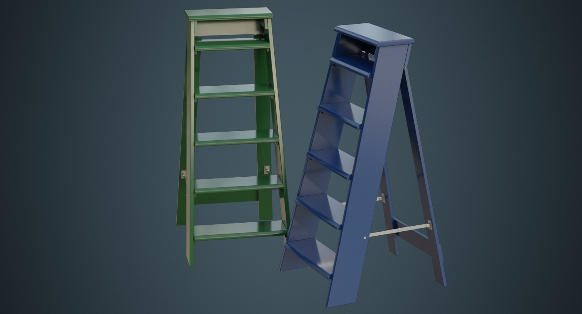 3D Step Ladder 3a - TurboSquid 1443590