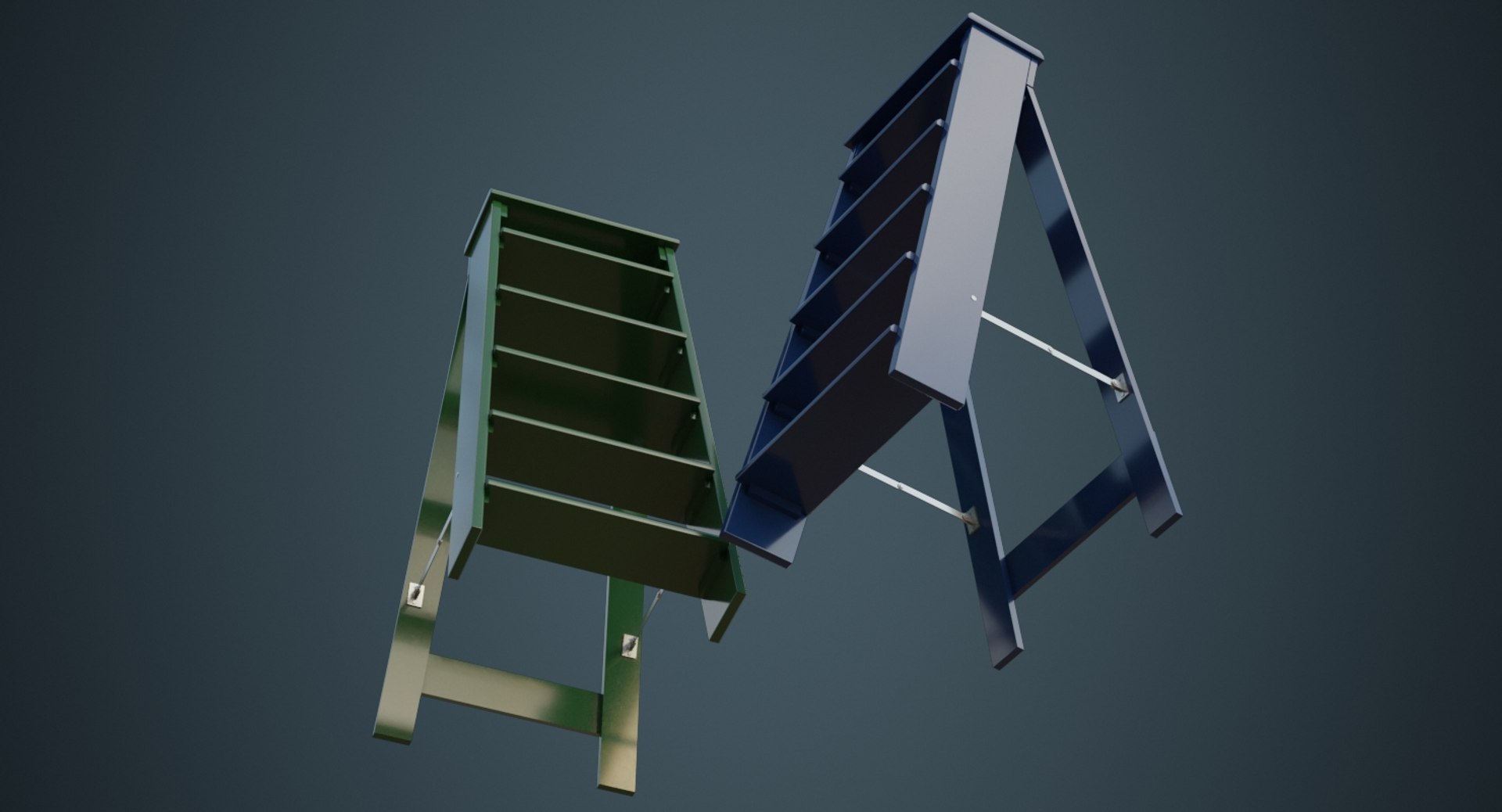 3D Step Ladder 3a - TurboSquid 1443590
