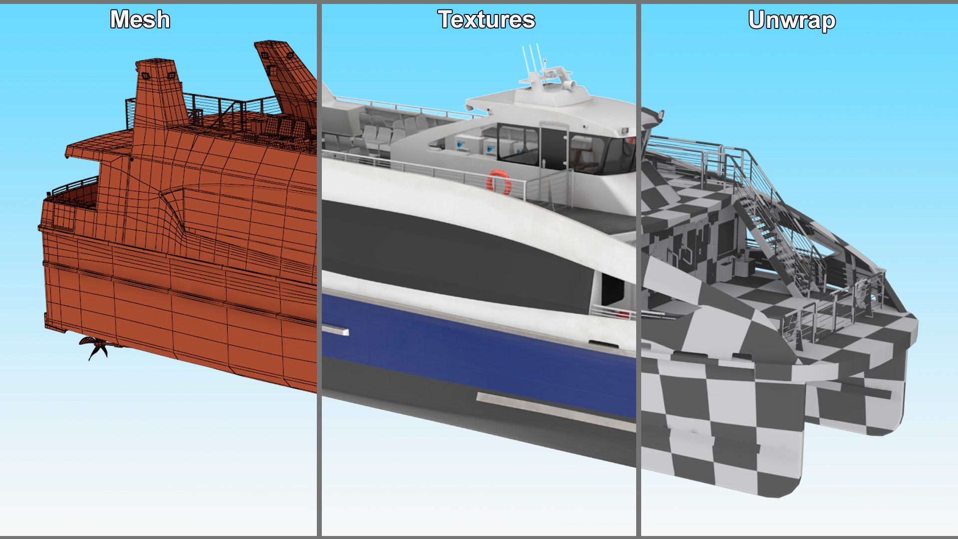 3D NYC Passenger Ferry Boat Model - TurboSquid 2260917