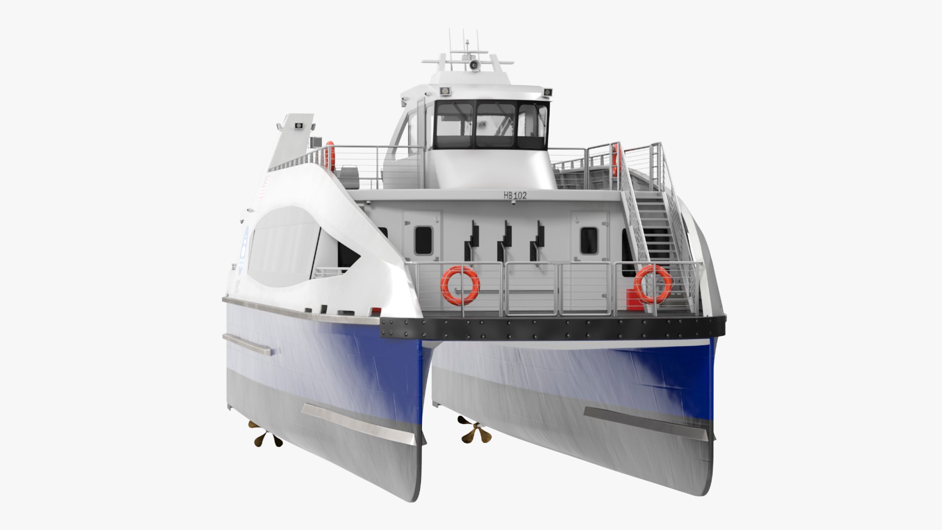 3D NYC Passenger Ferry Boat Model - TurboSquid 2260917