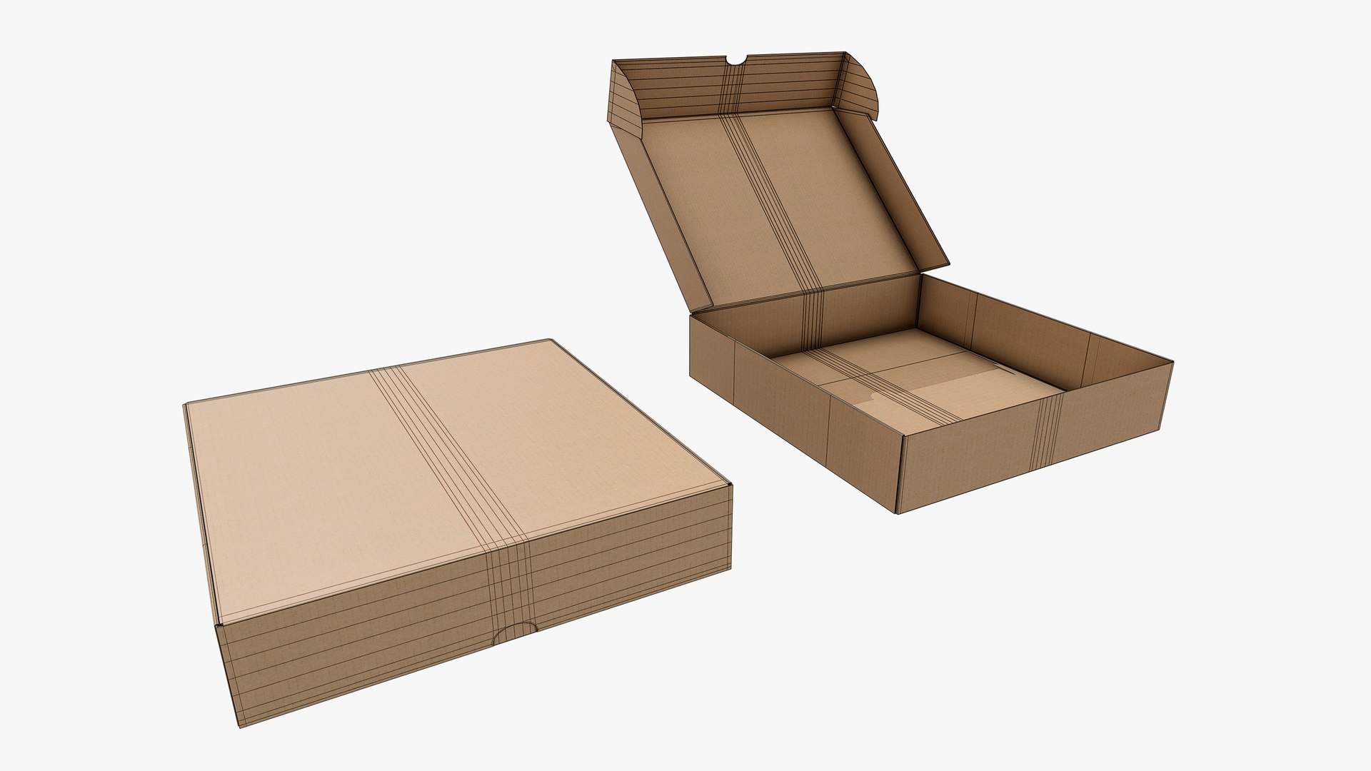 3D Cardboard Box 8 with Pbr 4K 8K - TurboSquid 1719986