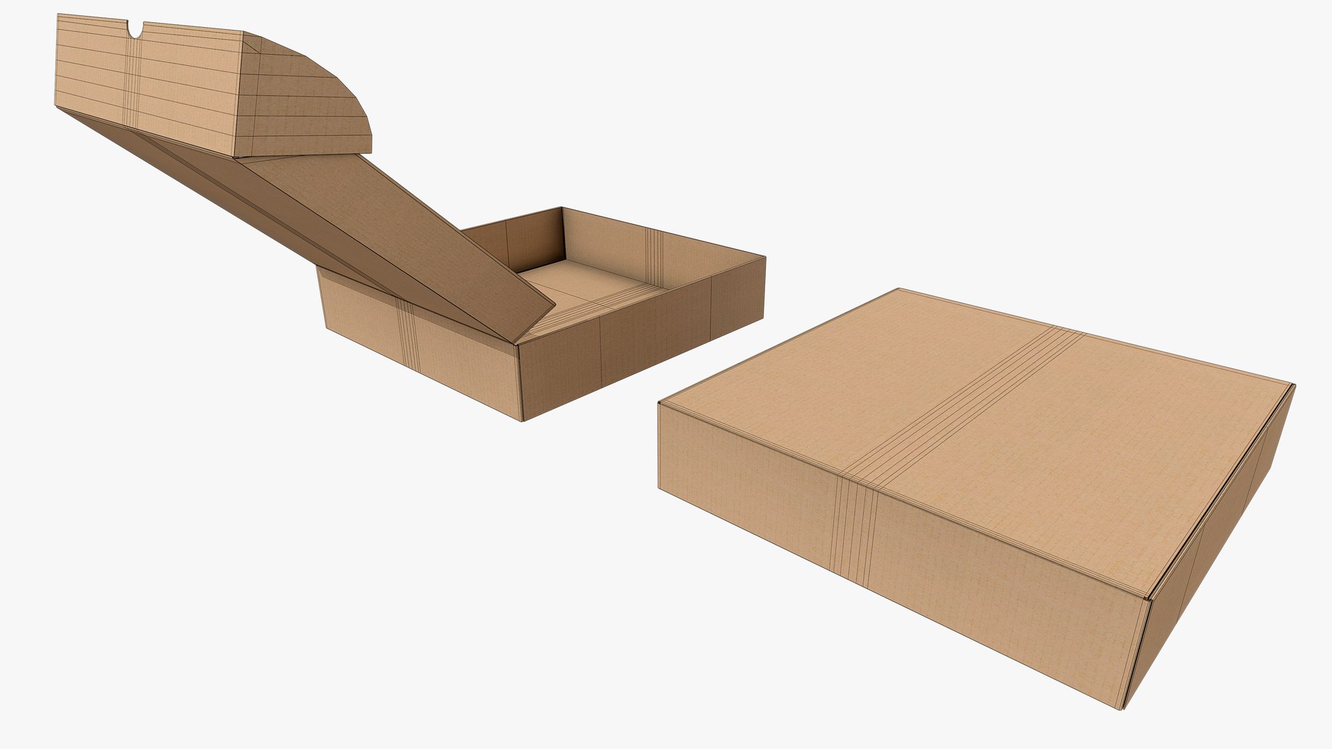 3D Cardboard Box 8 with Pbr 4K 8K - TurboSquid 1719986