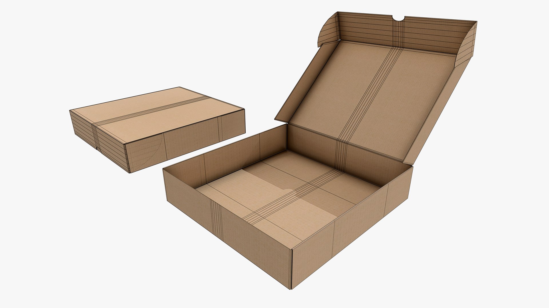 3D Cardboard Box 8 with Pbr 4K 8K - TurboSquid 1719986