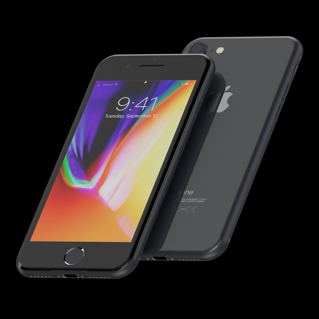 Apple iphone 8 3D model - TurboSquid 1203308