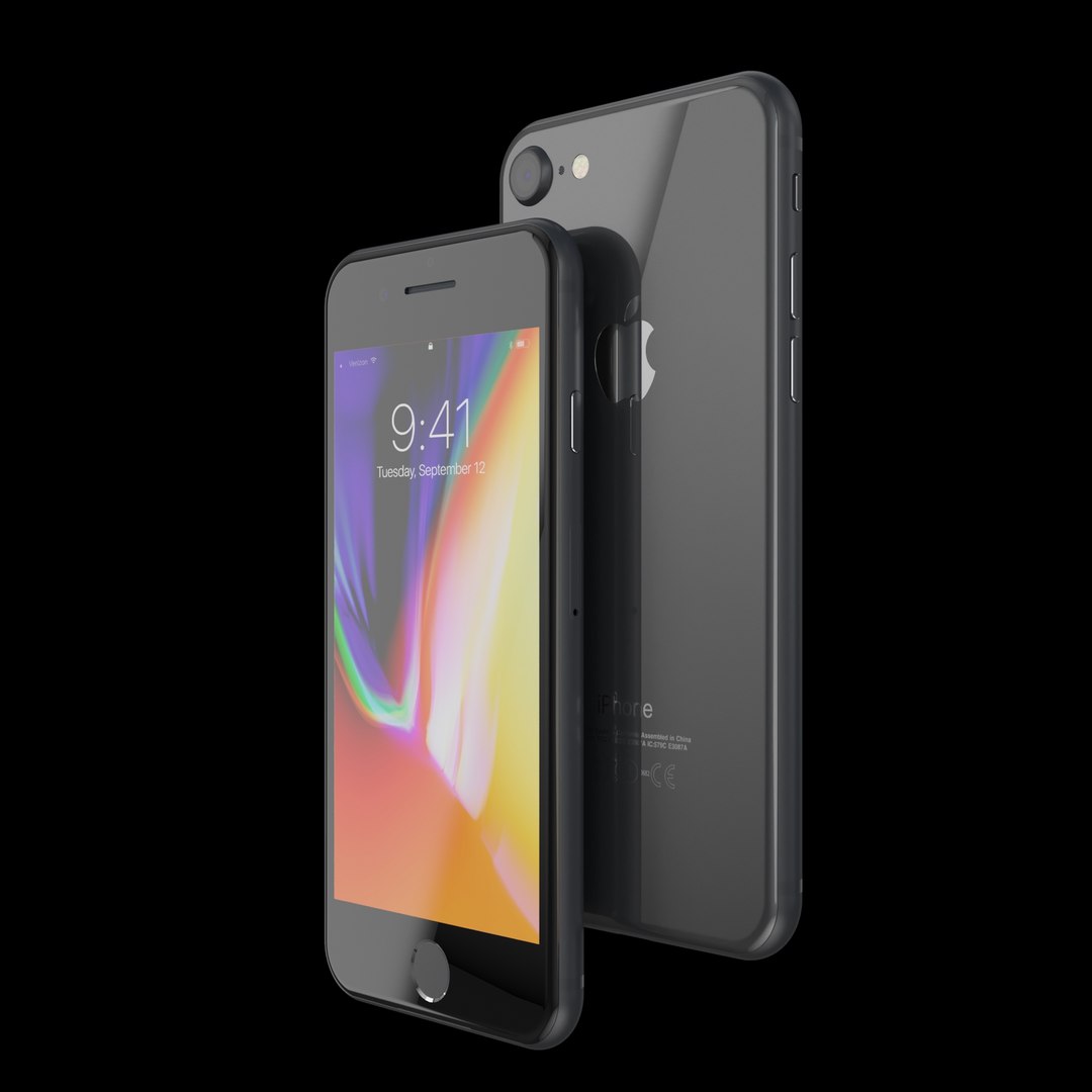 Apple iphone 8 3D model - TurboSquid 1203308