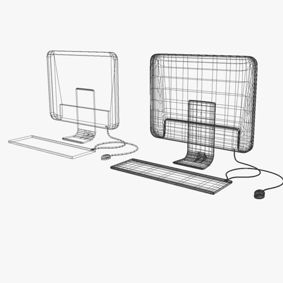 3d Model Modern Computer