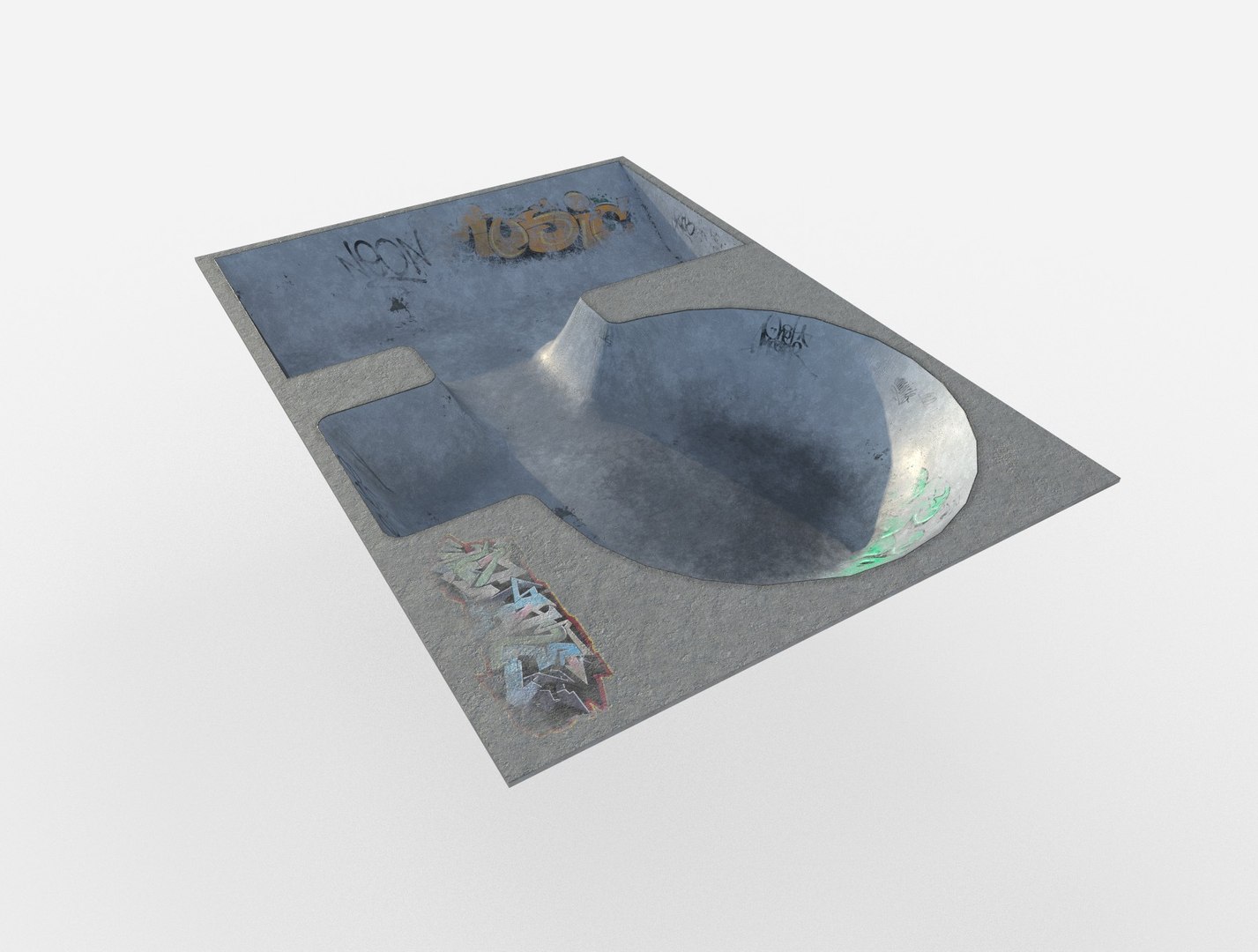 3d Model Skate Park Pool