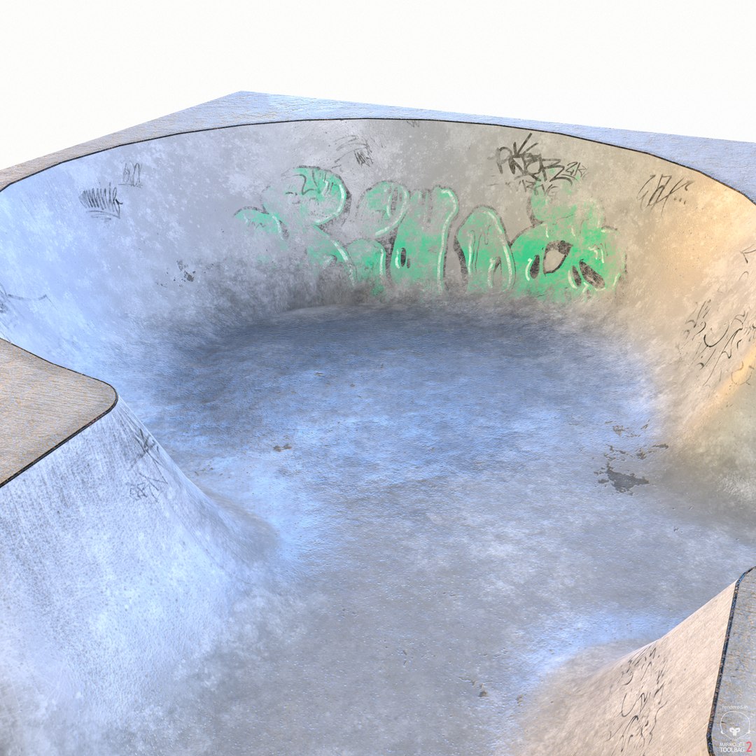 3d Model Skate Park Pool