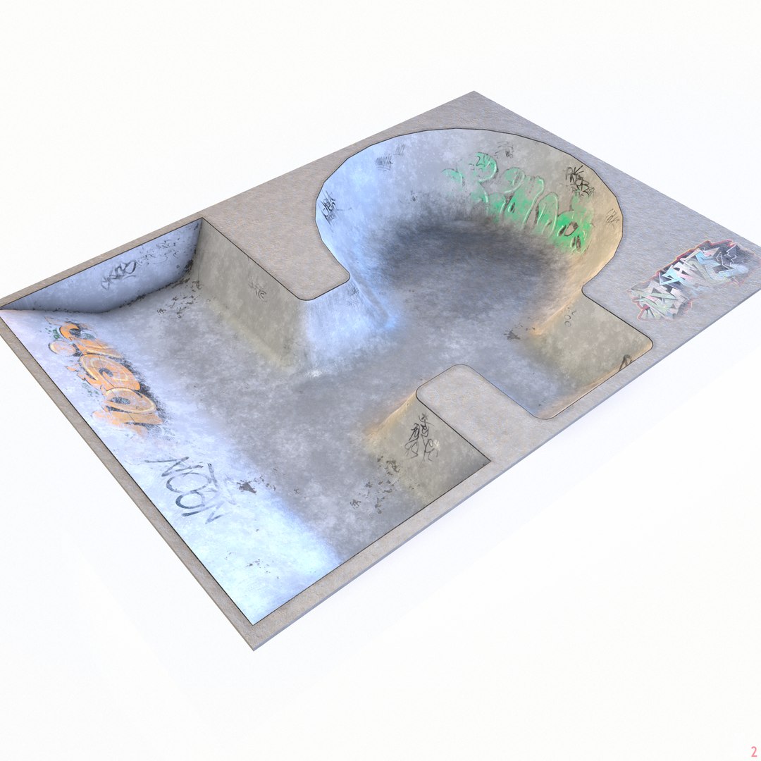 3d Model Skate Park Pool