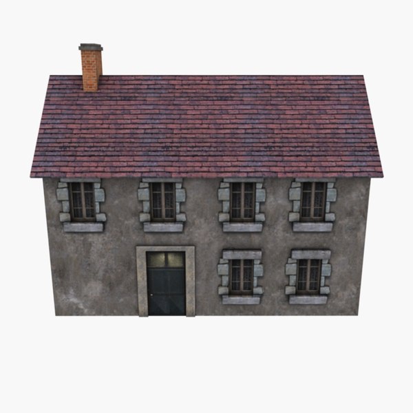 european country house 3d model
