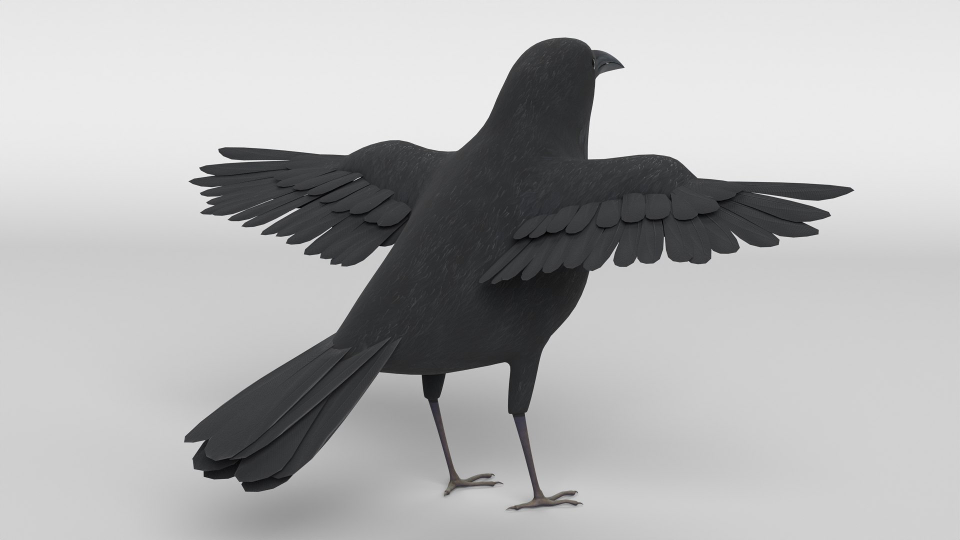 3D Model Raven Animated - TurboSquid 2072293