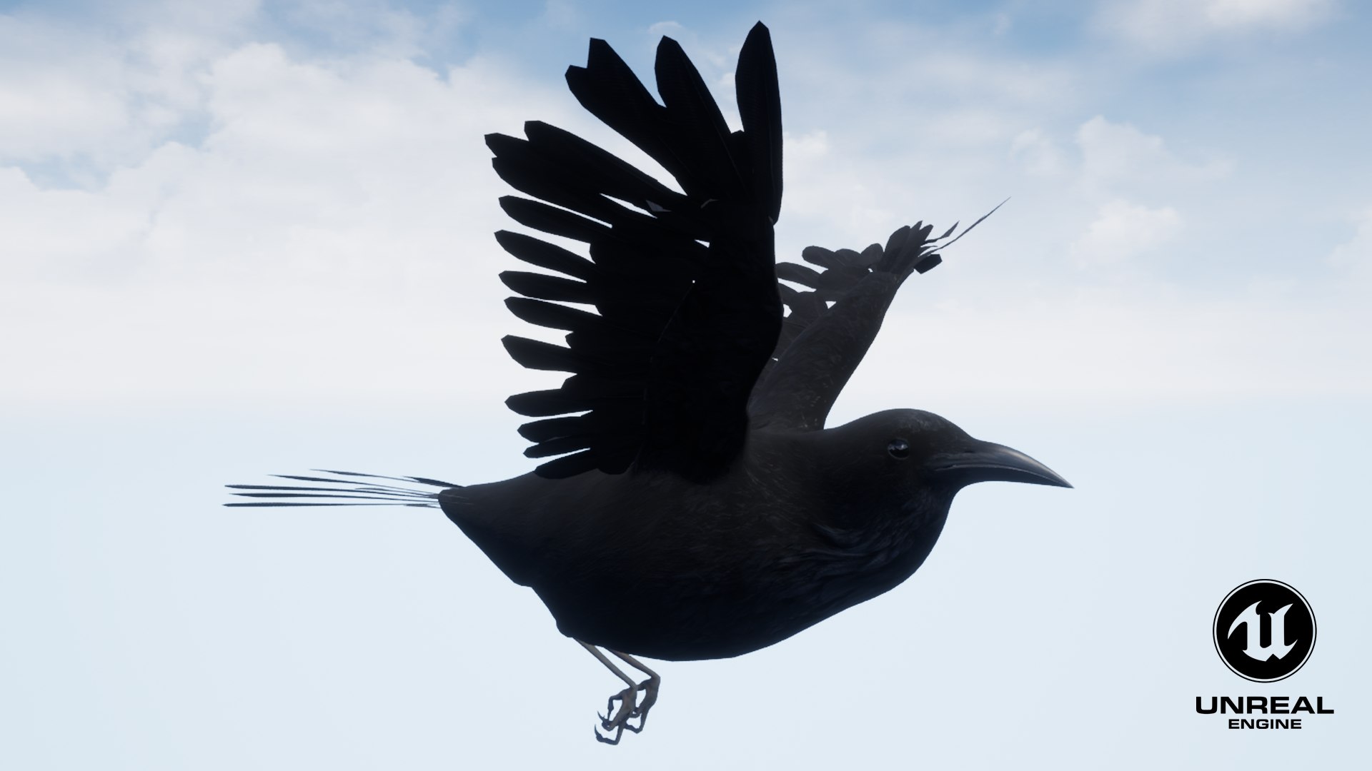 3D Model Raven Animated - TurboSquid 2072293
