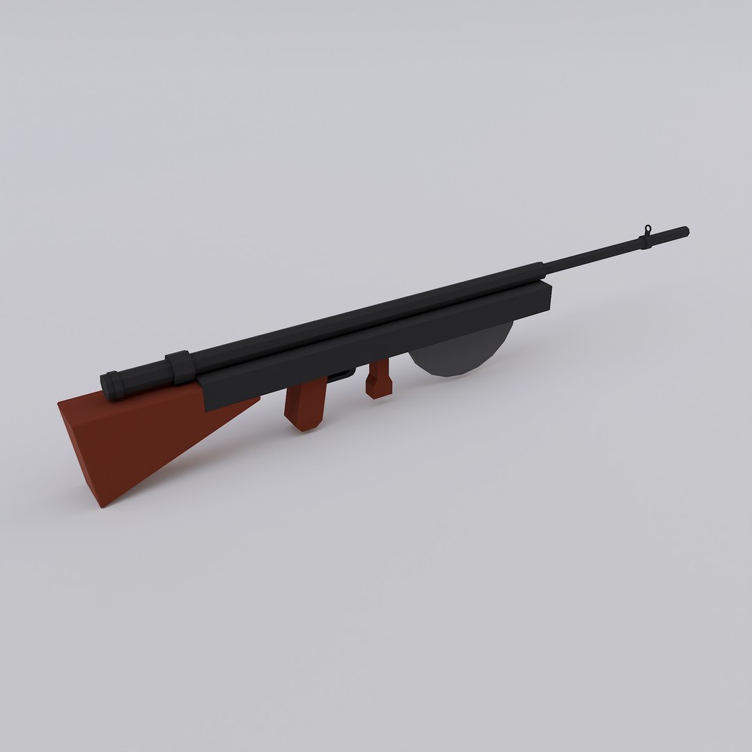 3D CHAUCHAT Light Machine Gun - TurboSquid 1992568
