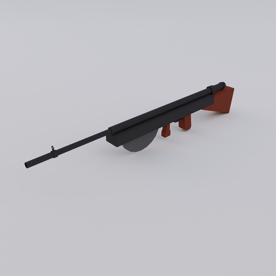 3D CHAUCHAT Light Machine Gun - TurboSquid 1992568