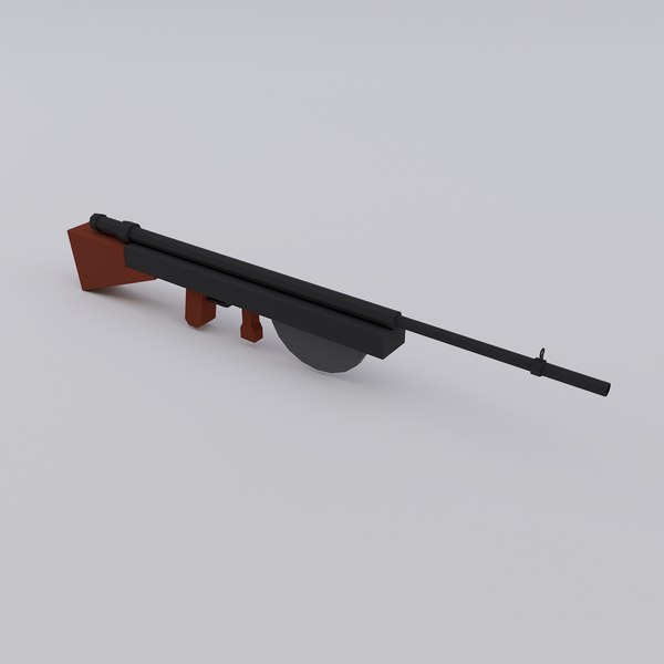 3D CHAUCHAT light machine gun - TurboSquid 1992568
