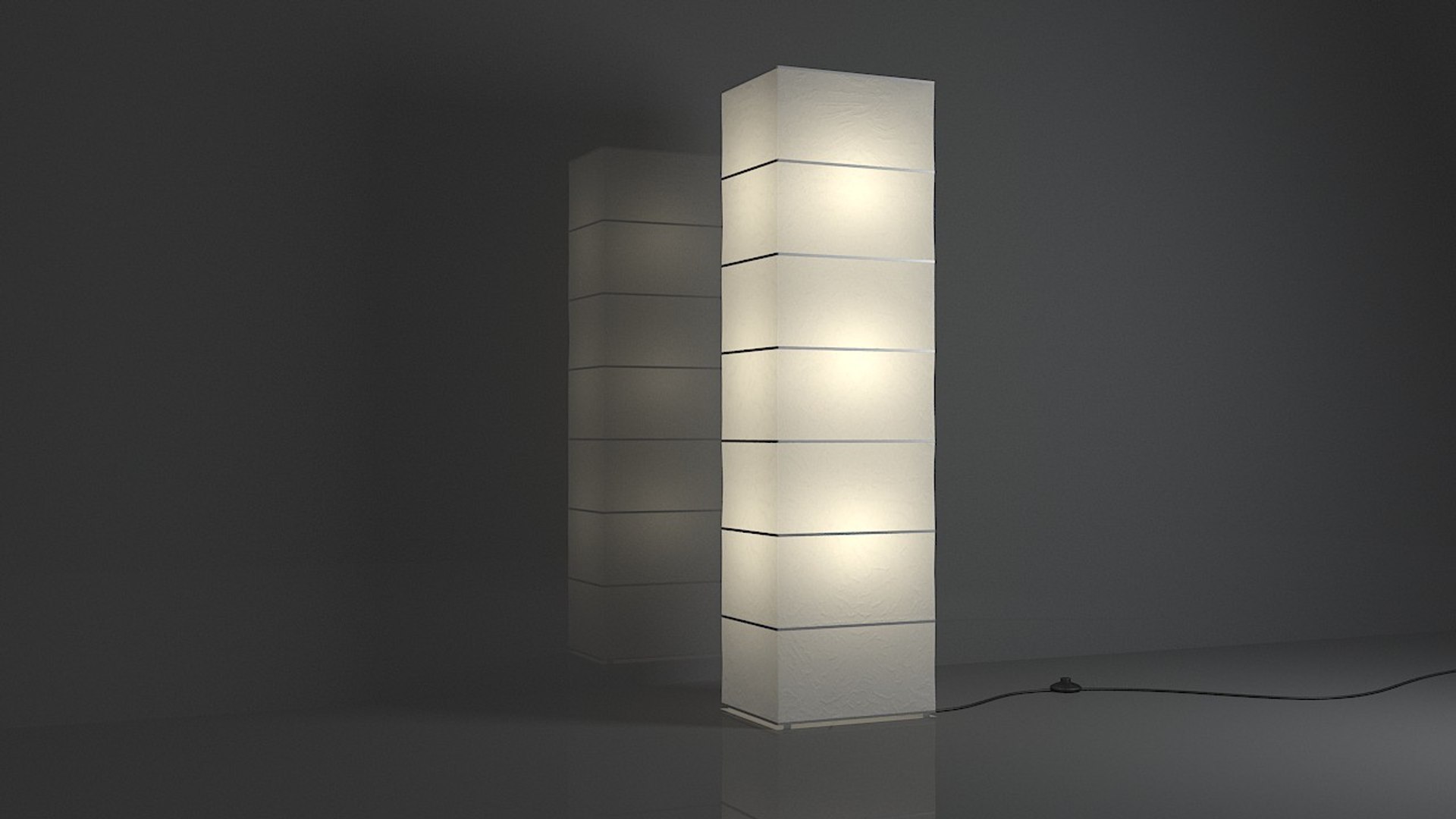 Floor Lamp Square 3D Model - TurboSquid 1327173