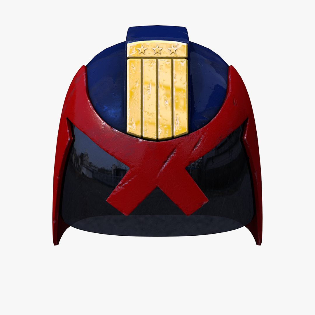 Helmet Judge Dredd 3d C4d