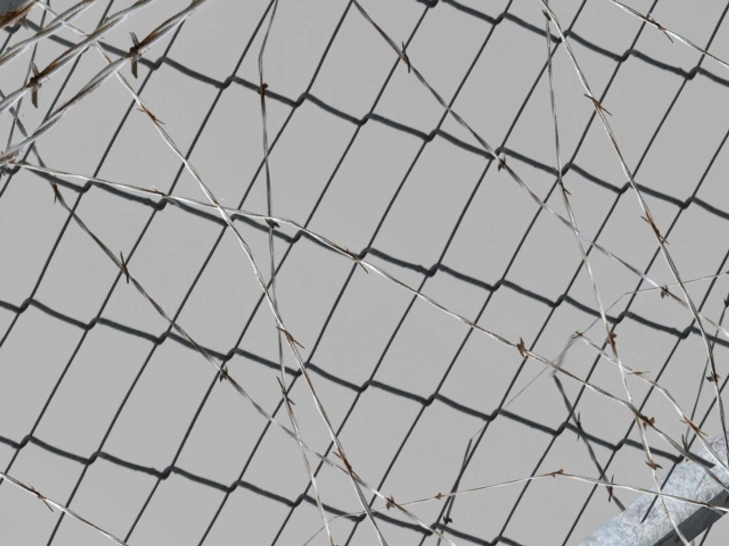 Free Pack Prison Fences Modular 3d Model