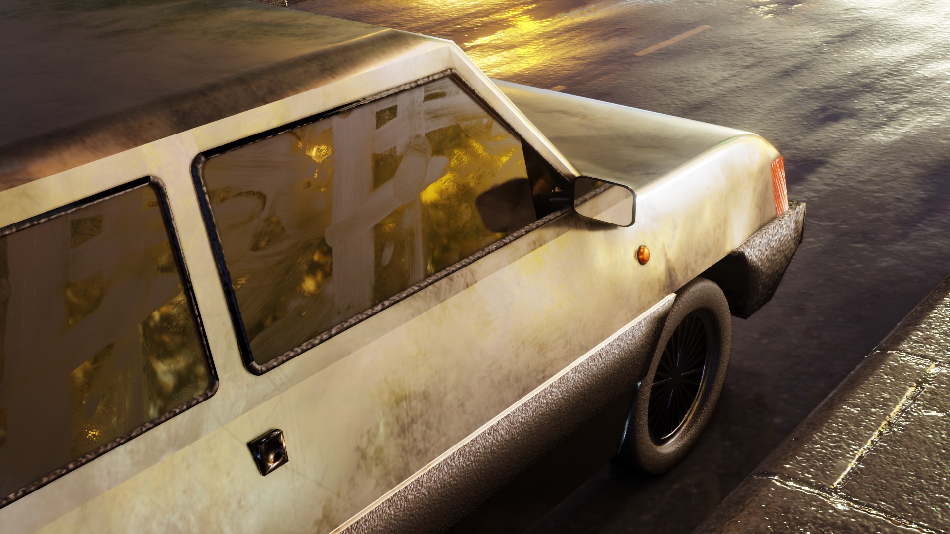 Old Rusty Car Vehicle 3D Model - TurboSquid 1575041