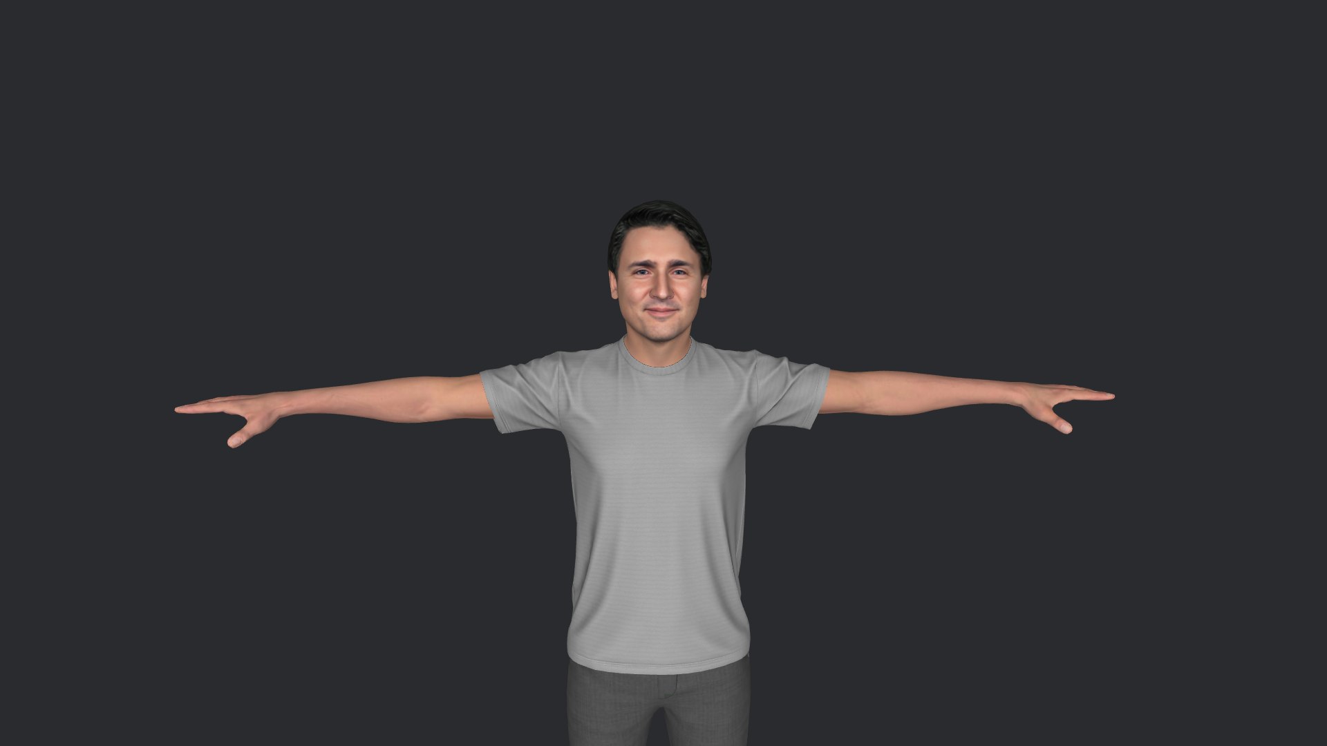 3D Justin Trudeau Hyper Realistic Full Body Fully Rigged Character ...
