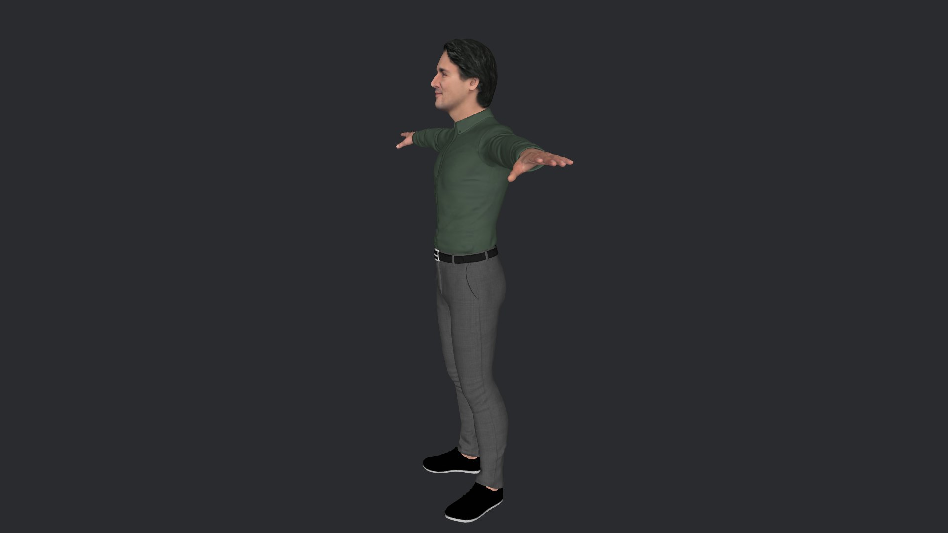3D Justin Trudeau Hyper Realistic Full Body Fully Rigged Character ...