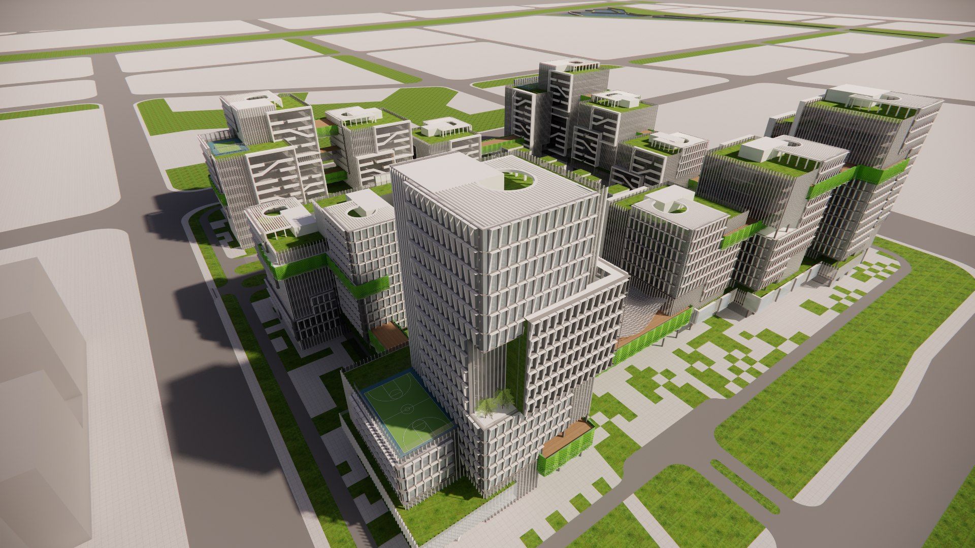 Modern City Block -A8 3D Model - TurboSquid 2379749
