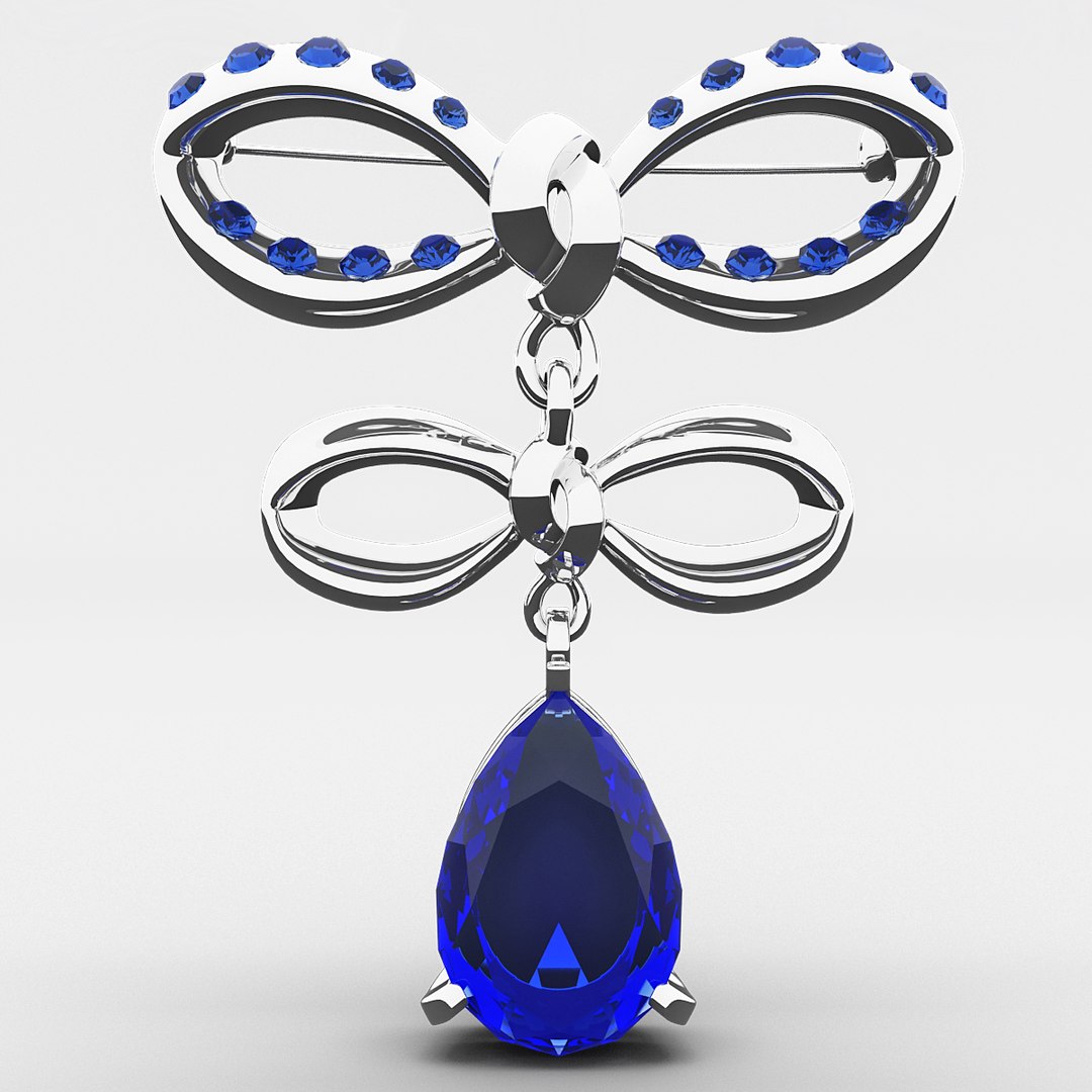 3d Brooch Modelled