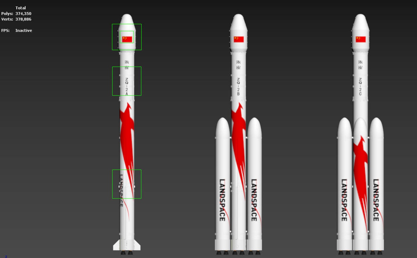 Landspace ZQ-2 ABC model - TurboSquid 2183254