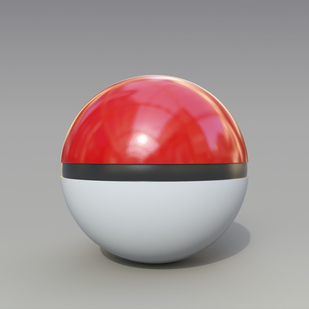 3D pokeball ball - TurboSquid 1149956