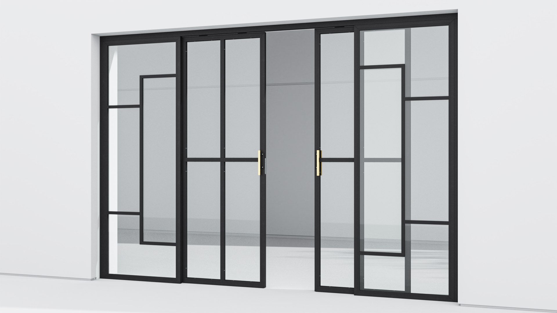 3D Aluminium Door 33 - TurboSquid 2011434