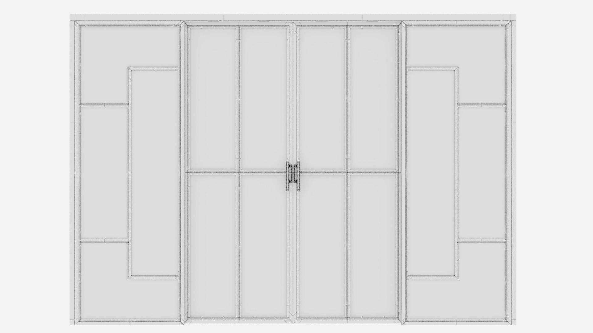 3D Aluminium Door 33 - TurboSquid 2011434