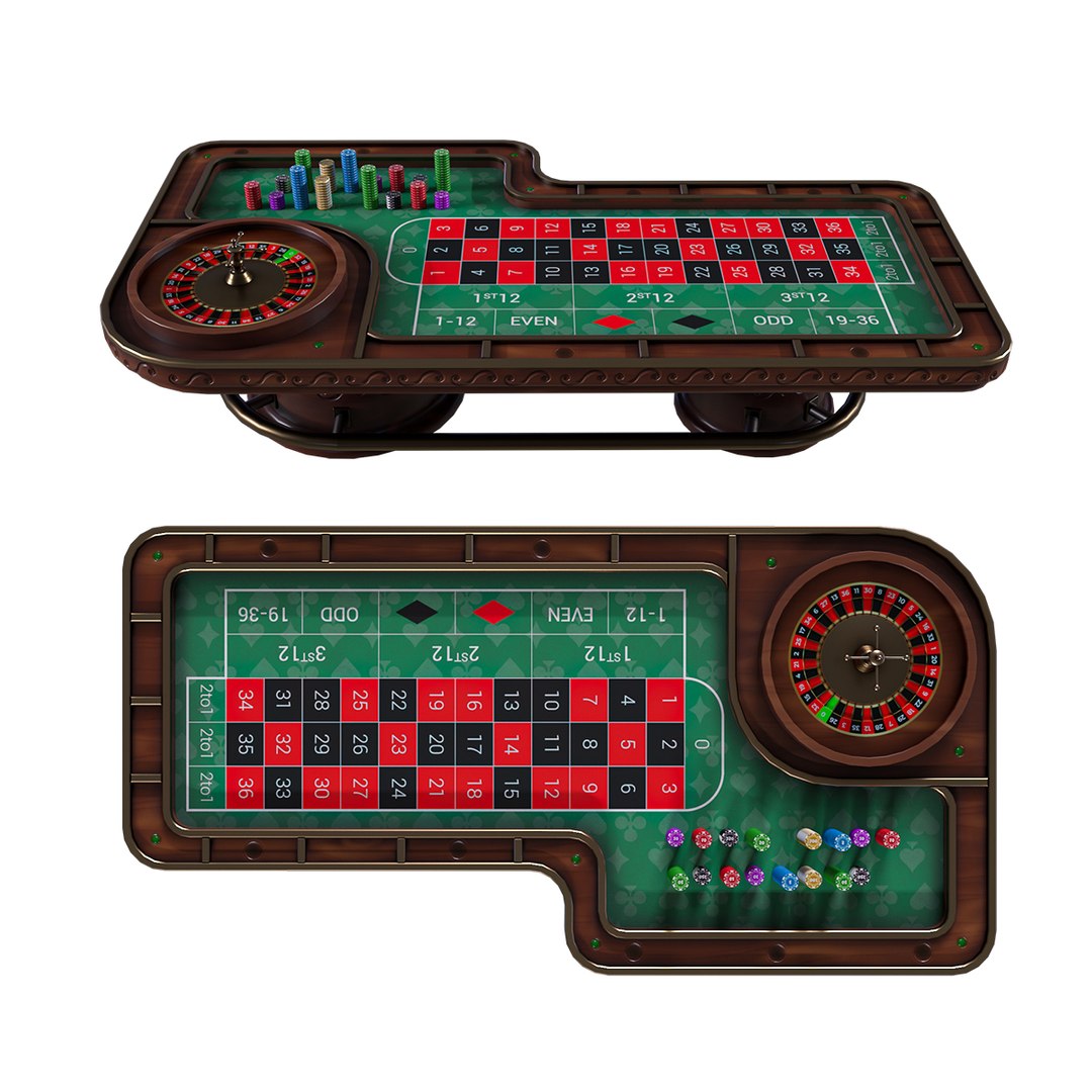 3D Roulette Table - TurboSquid 2173139