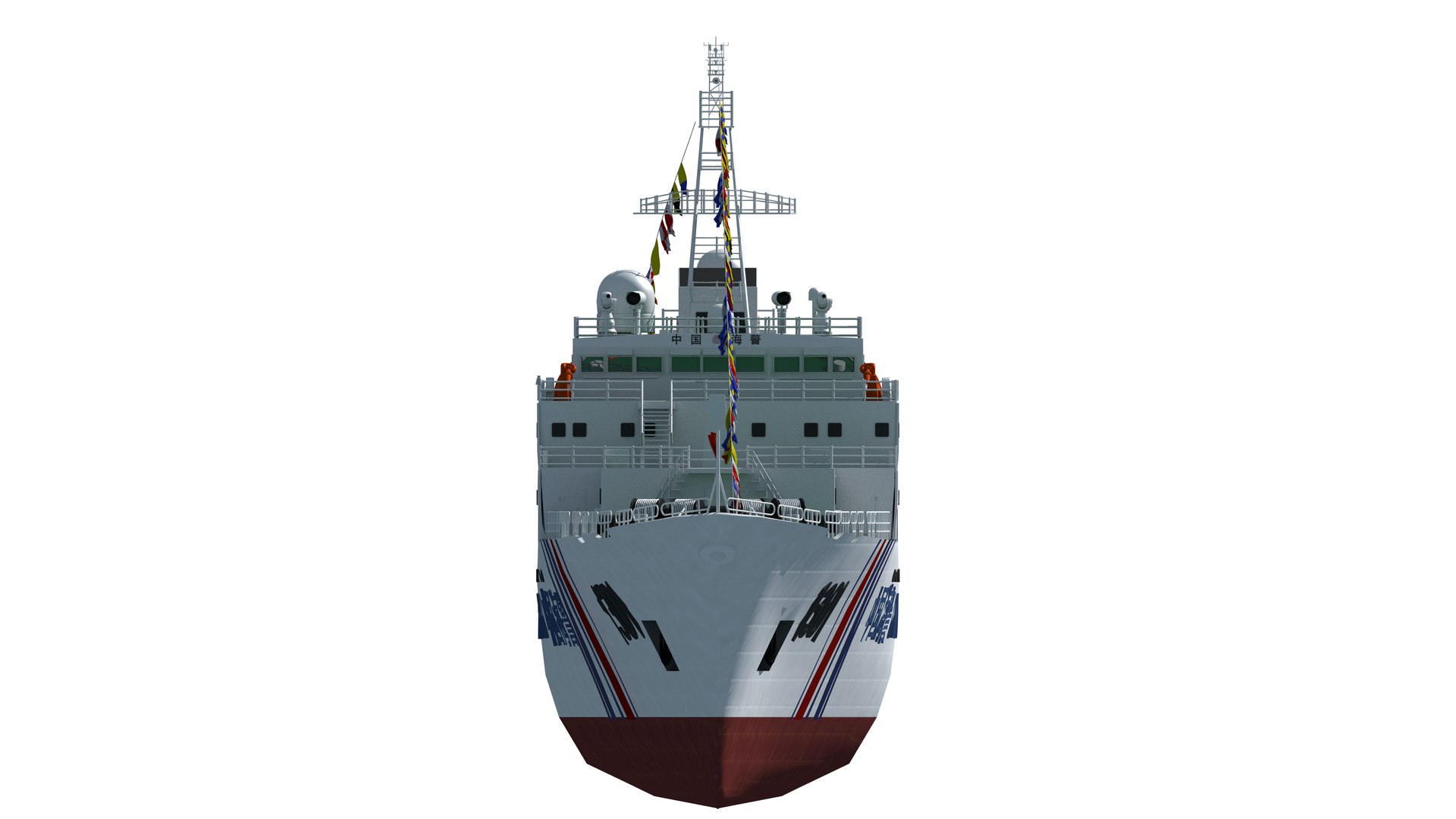 China Coast Guard Ship 1301 3000-ton Law Enforcement Ship Coast Guard Ship 3D Model - TurboSquid ...