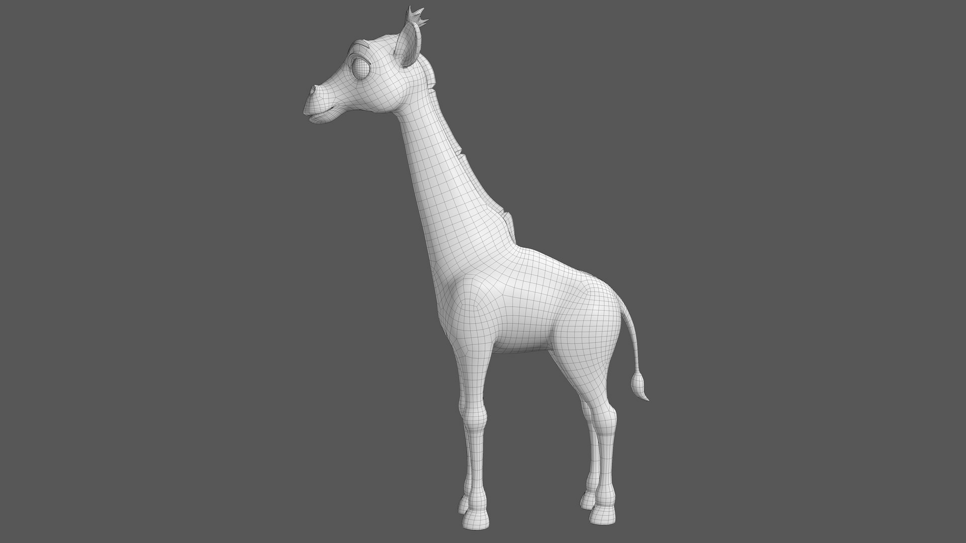3D Giraffe Cartoon Character Model - TurboSquid 2189595
