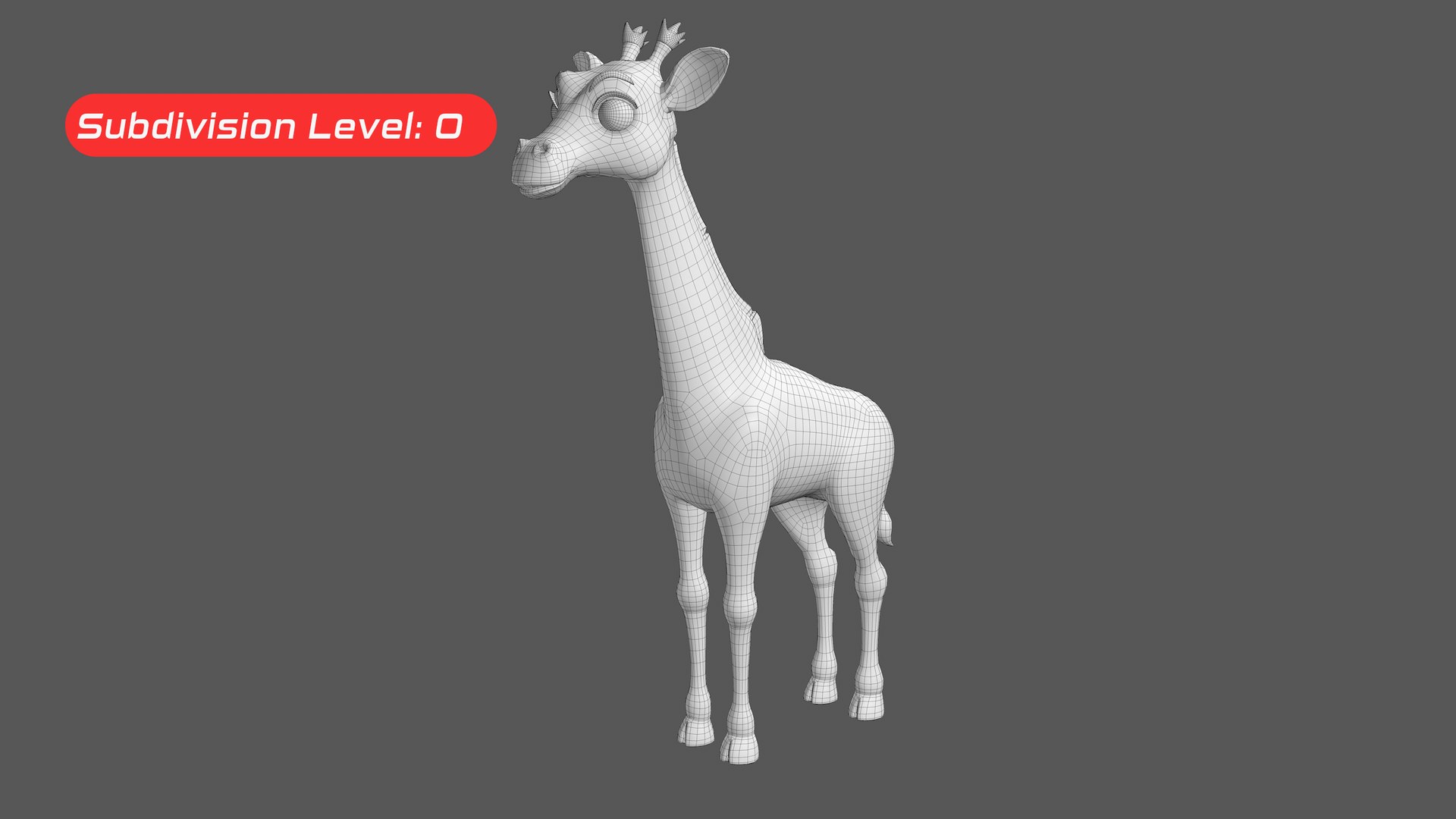 3D Giraffe Cartoon Character Model - TurboSquid 2189595