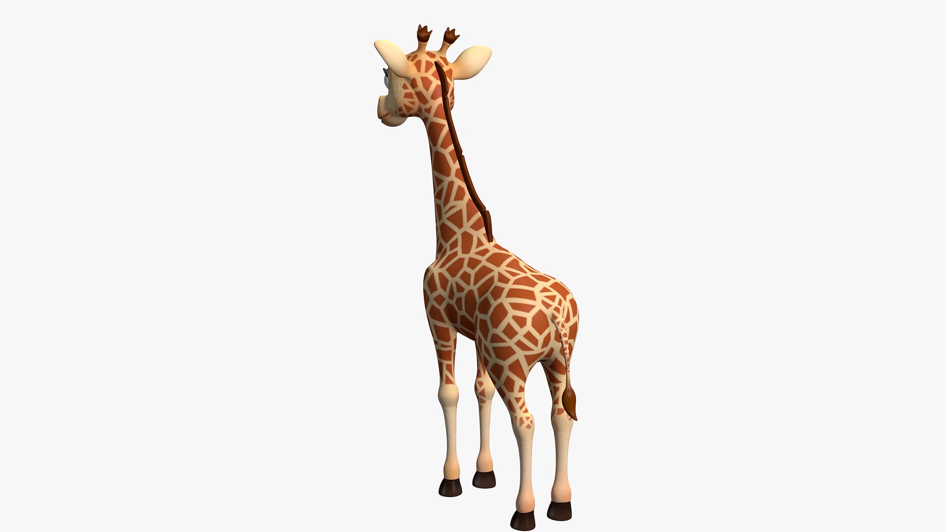 3D Giraffe Cartoon Character Model - TurboSquid 2189595