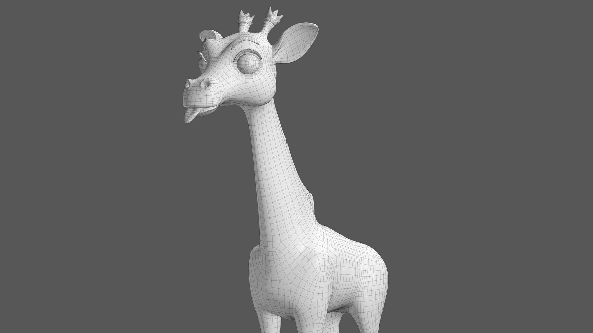 3D Giraffe Cartoon Character Model - TurboSquid 2189595