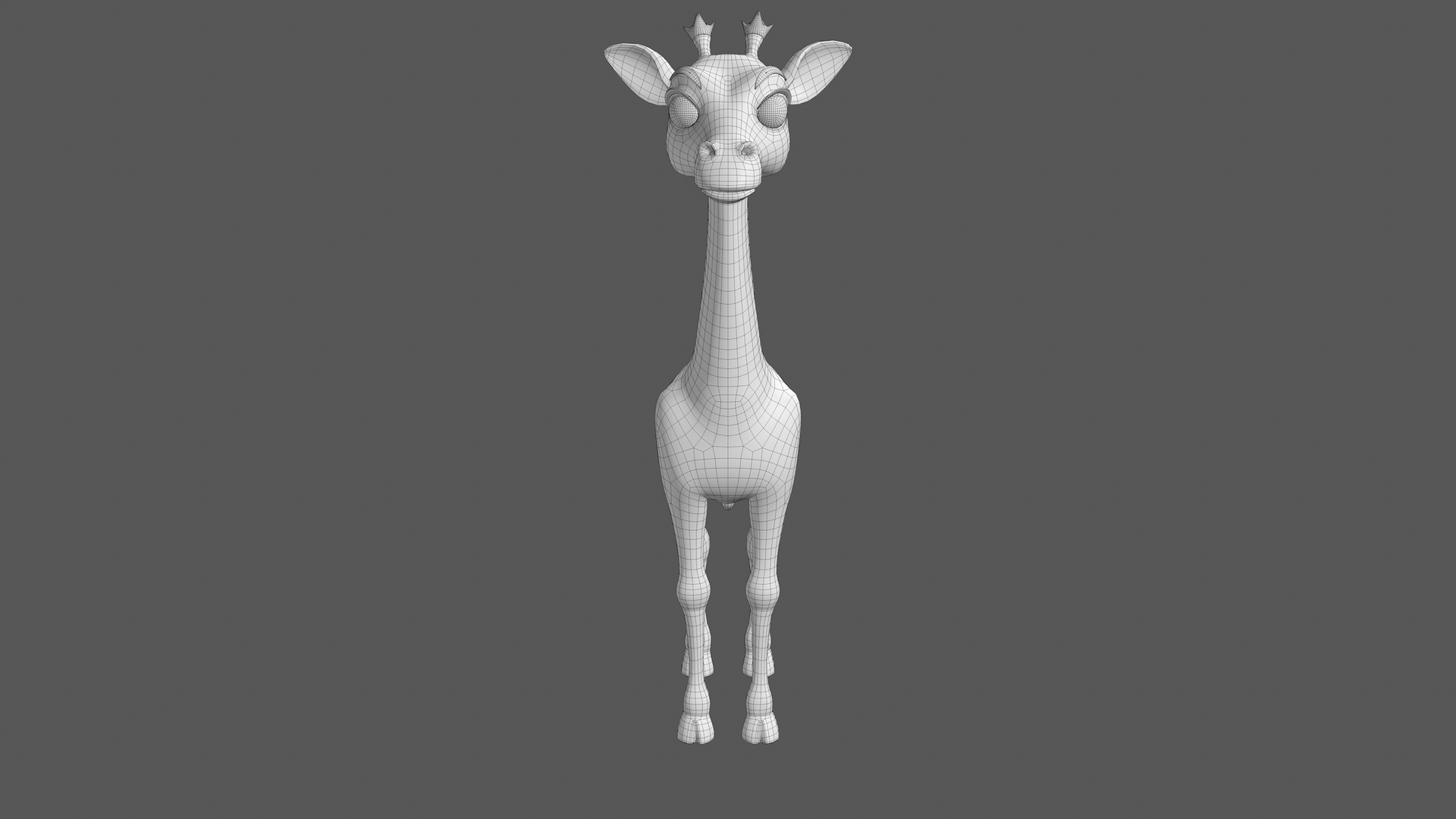3D Giraffe Cartoon Character Model - TurboSquid 2189595