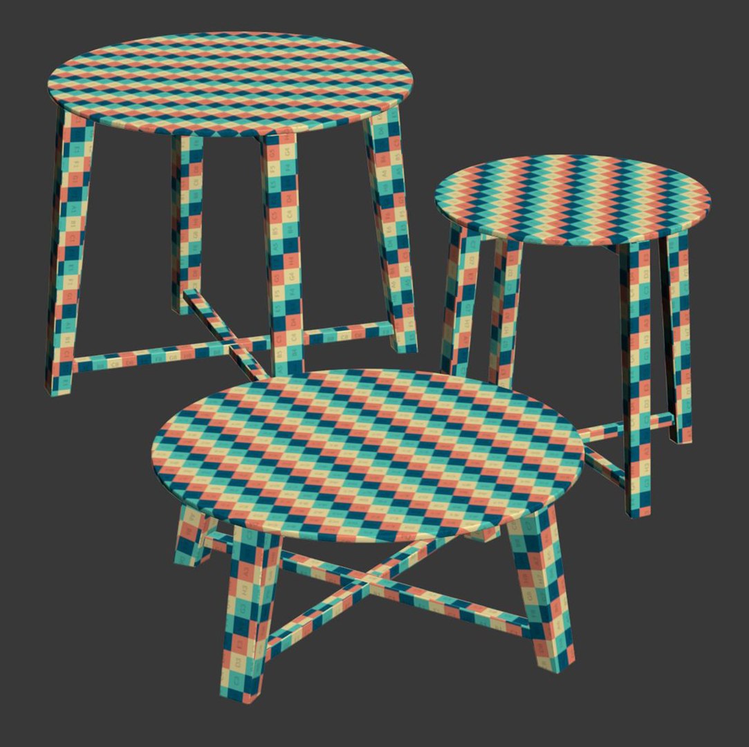 Tris Tables By Flexform Model - TurboSquid 1853674