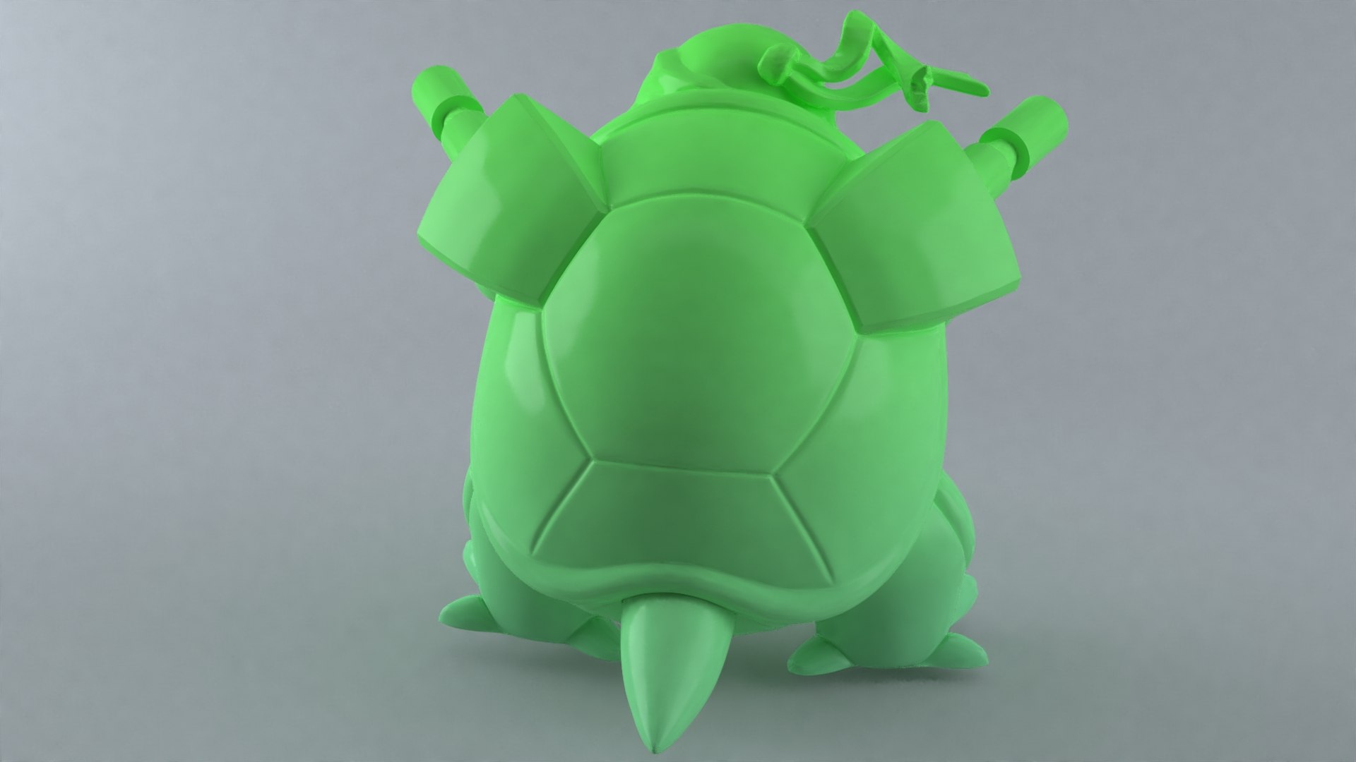 ShellShock Hybrid - Ninja Turtle Blastoise Pokemon3d Model 3D Print ...