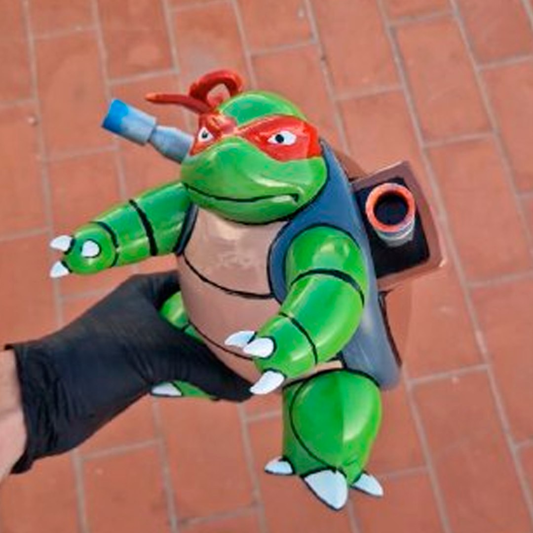 ShellShock Hybrid - Ninja Turtle Blastoise Pokemon3d Model 3D Print ...