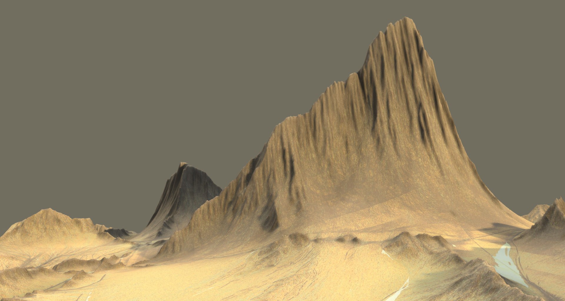 3D desert terrain - TurboSquid 1302830