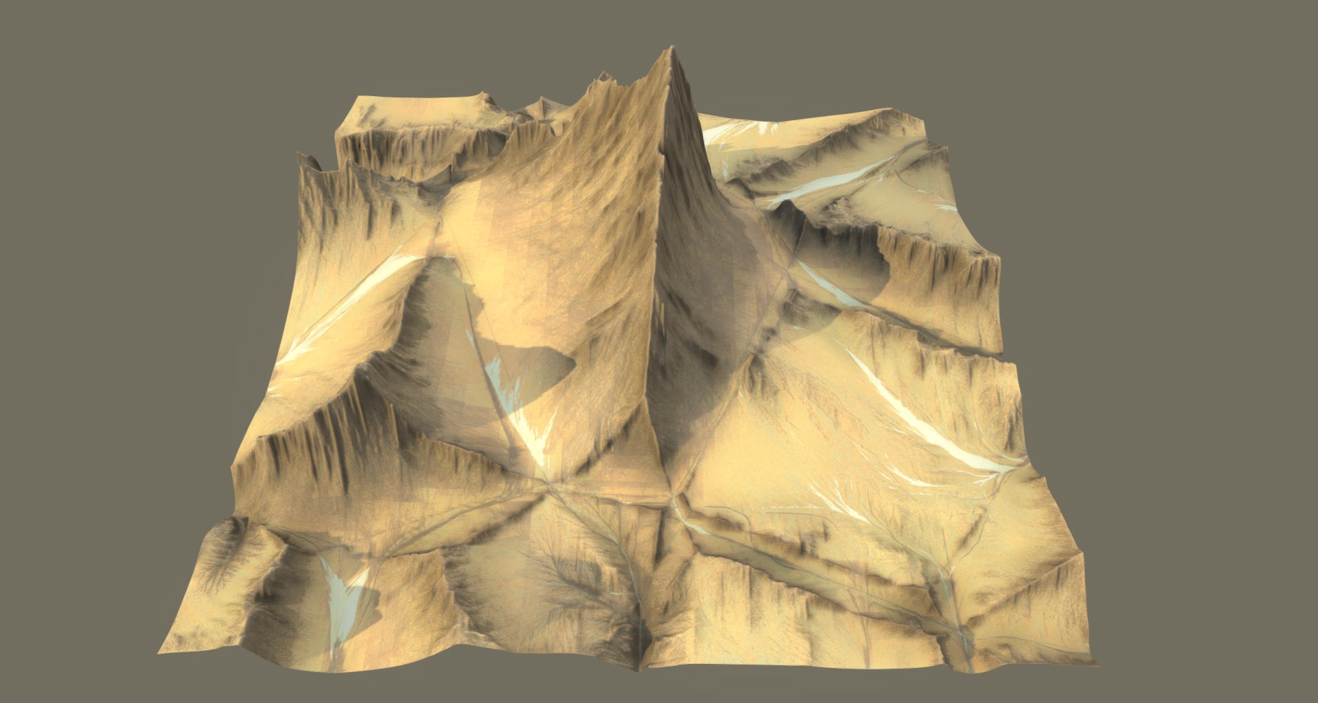 3D desert terrain - TurboSquid 1302830