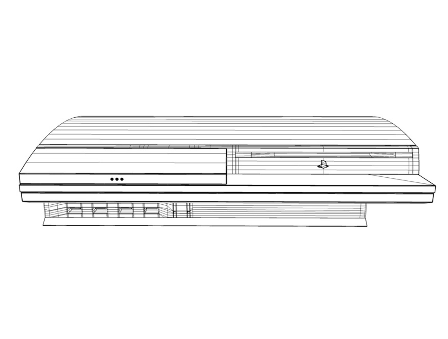 Ps3 Console 3d Model