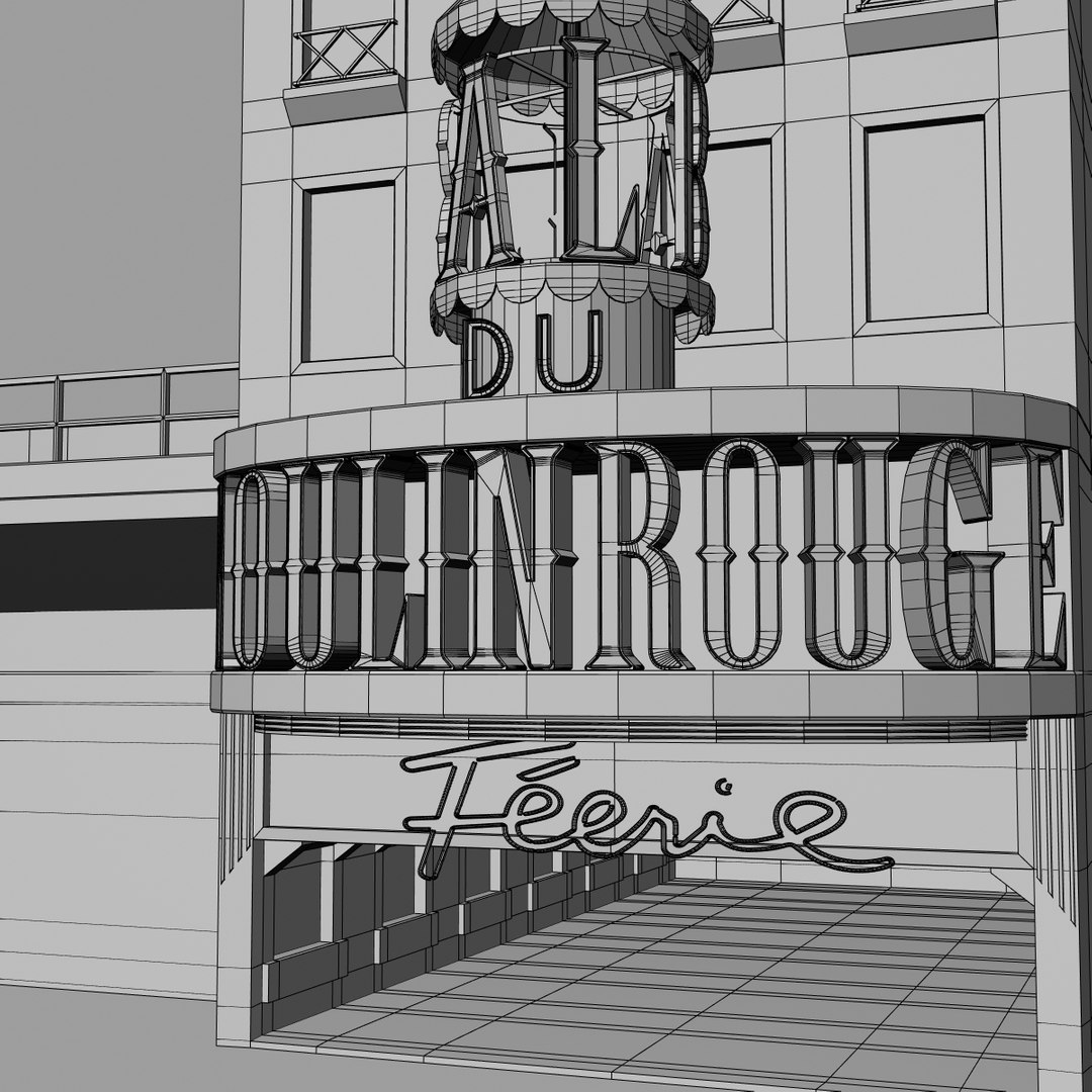 3d model moulin-rouge building
